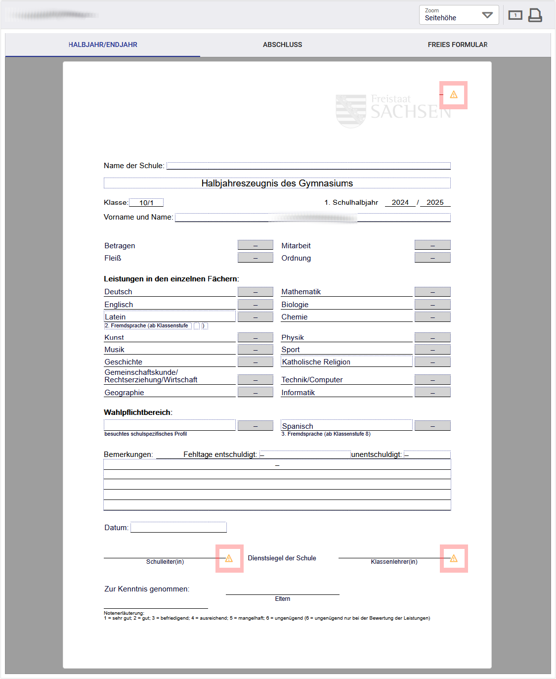 Formular – Saxsvs